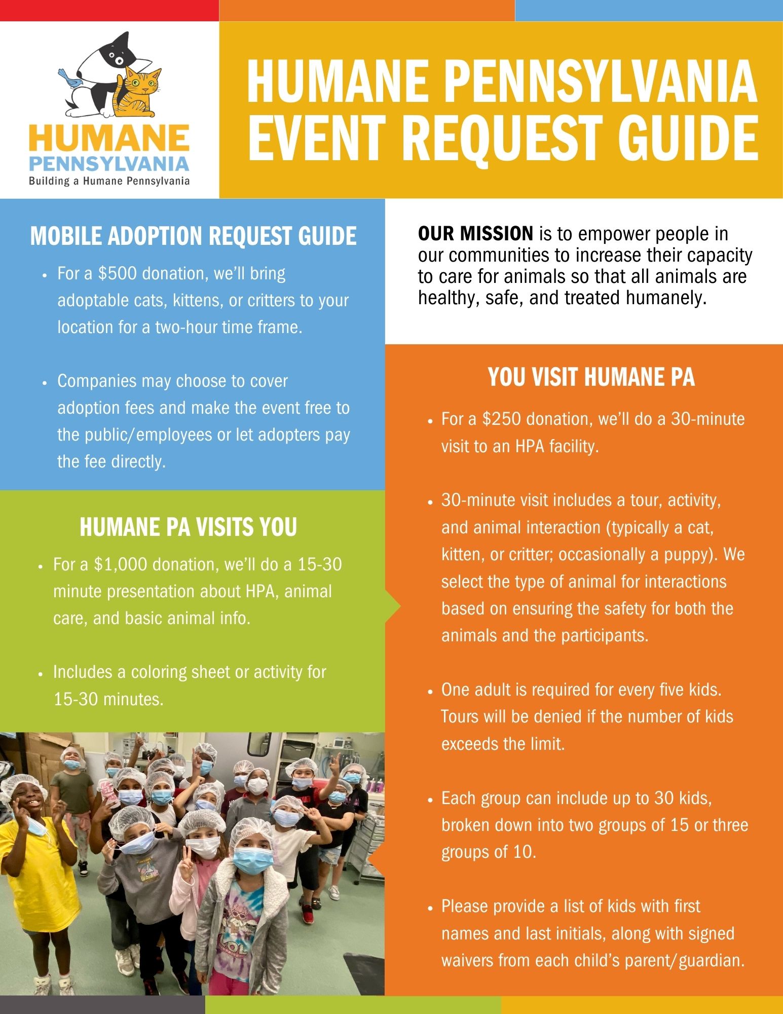 Host an Event/Donation Drive - Humane Pennsylvania